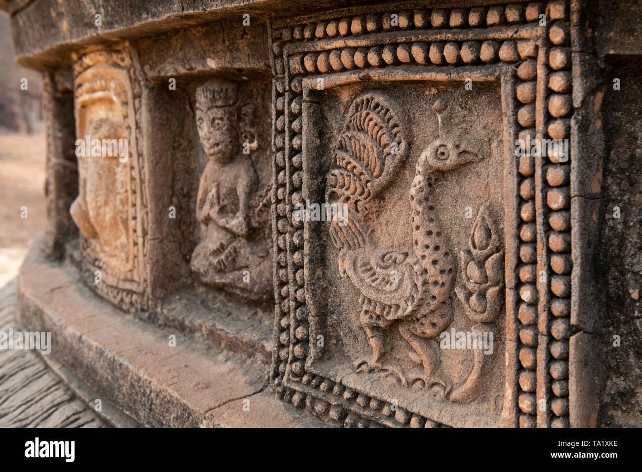 Myanmar aka Burma, Bagan. Historic Archaeological Zone near Le-myet-hna ...