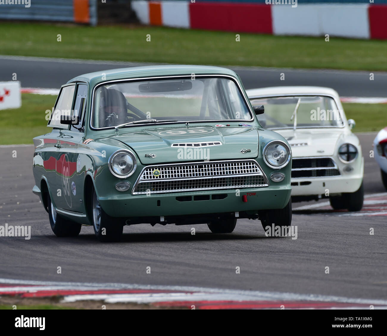 Graham Pattle, Mark Burton, Ford Lotus Cortina, U2TC Trophy for pre 66 ...