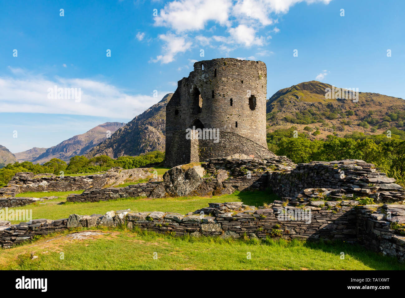 Llanberis Gwnedd Wales May13, 2019 13th Century Picturesque ruins of ...
