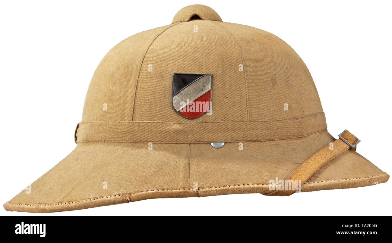 A tropical helmet for members of the Luftwaffe depot piece historic ...