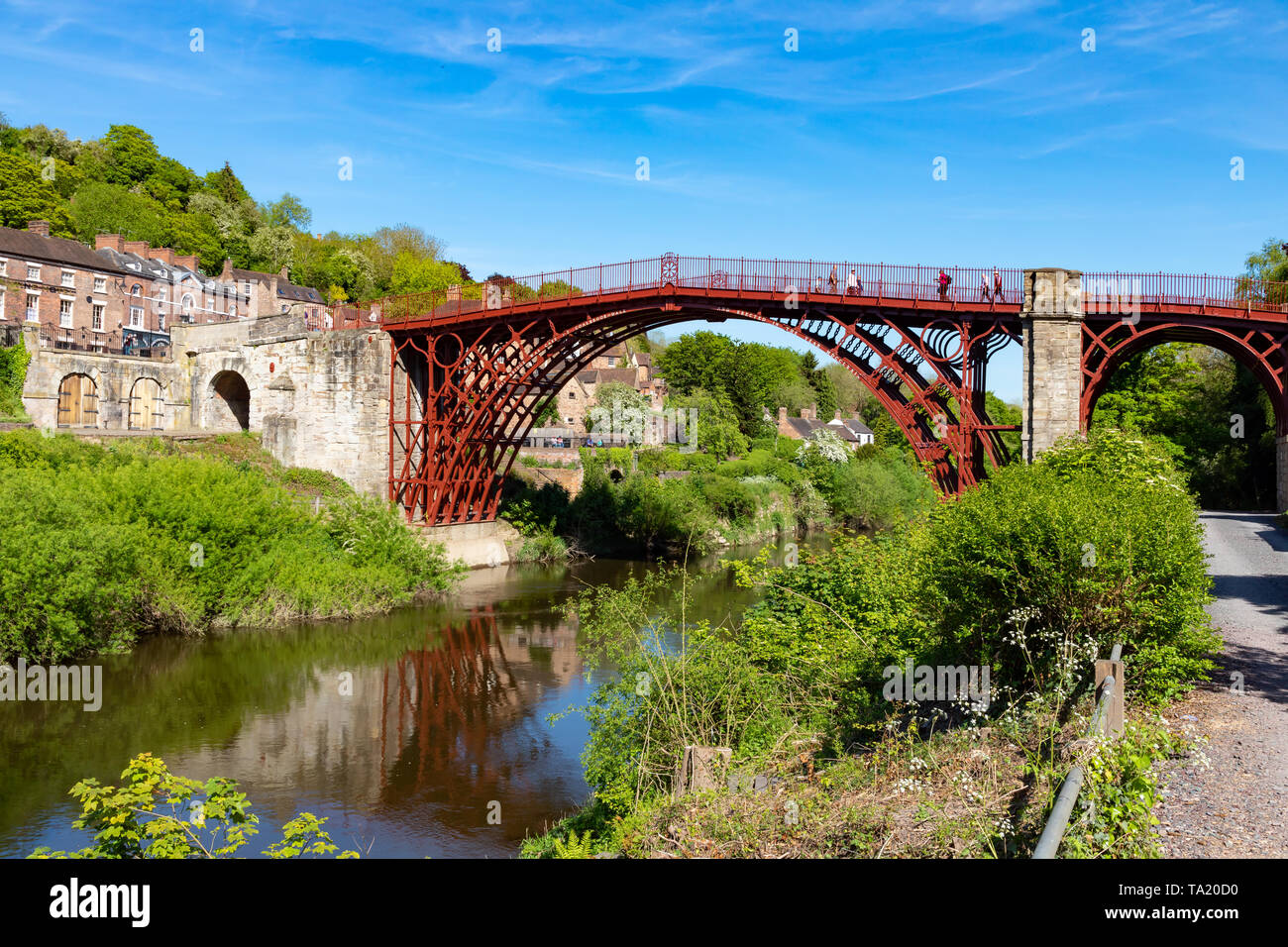 1781, The Iron Bridge, England Stock Photos & 1781, The Iron Bridge ...