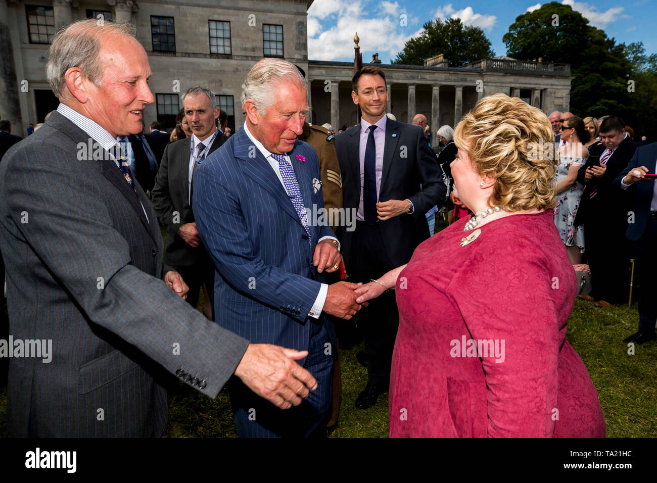 The Prince of Wales (centre) is introduced to New Lord Lieutenant of ...
