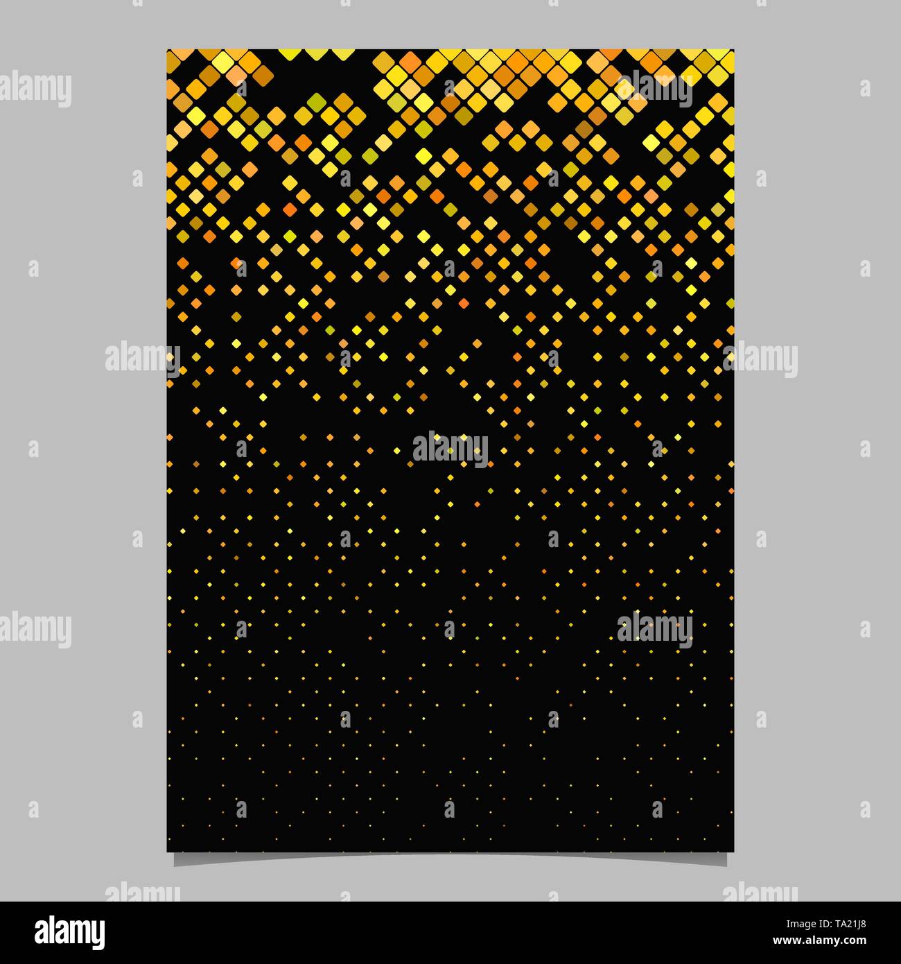 Geometrical Diagonal Rounded Square Pattern Brochure Template Stock