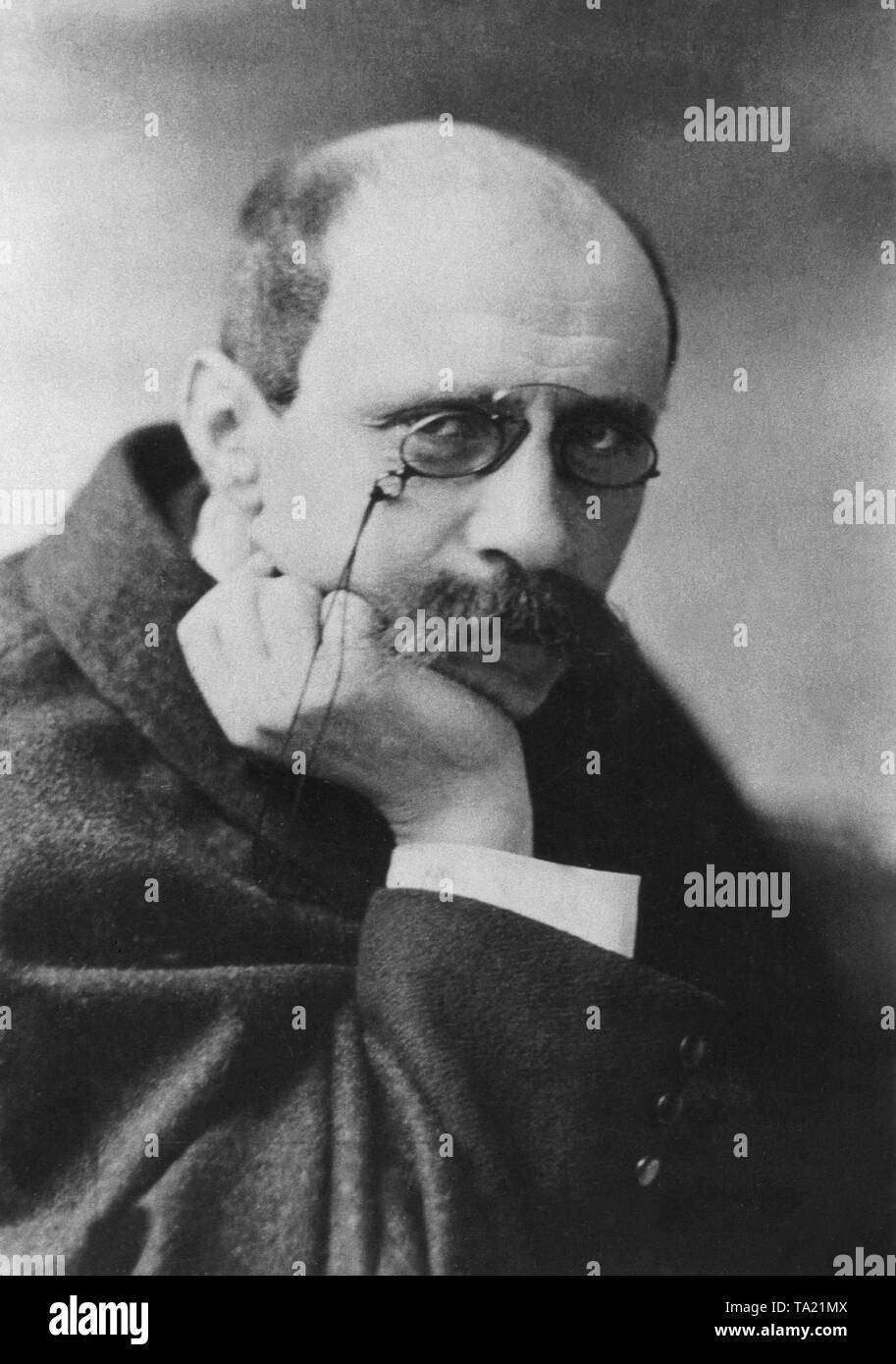 Peter Altenberg (real name Richard Englaender), an Austrian poet Stock ...
