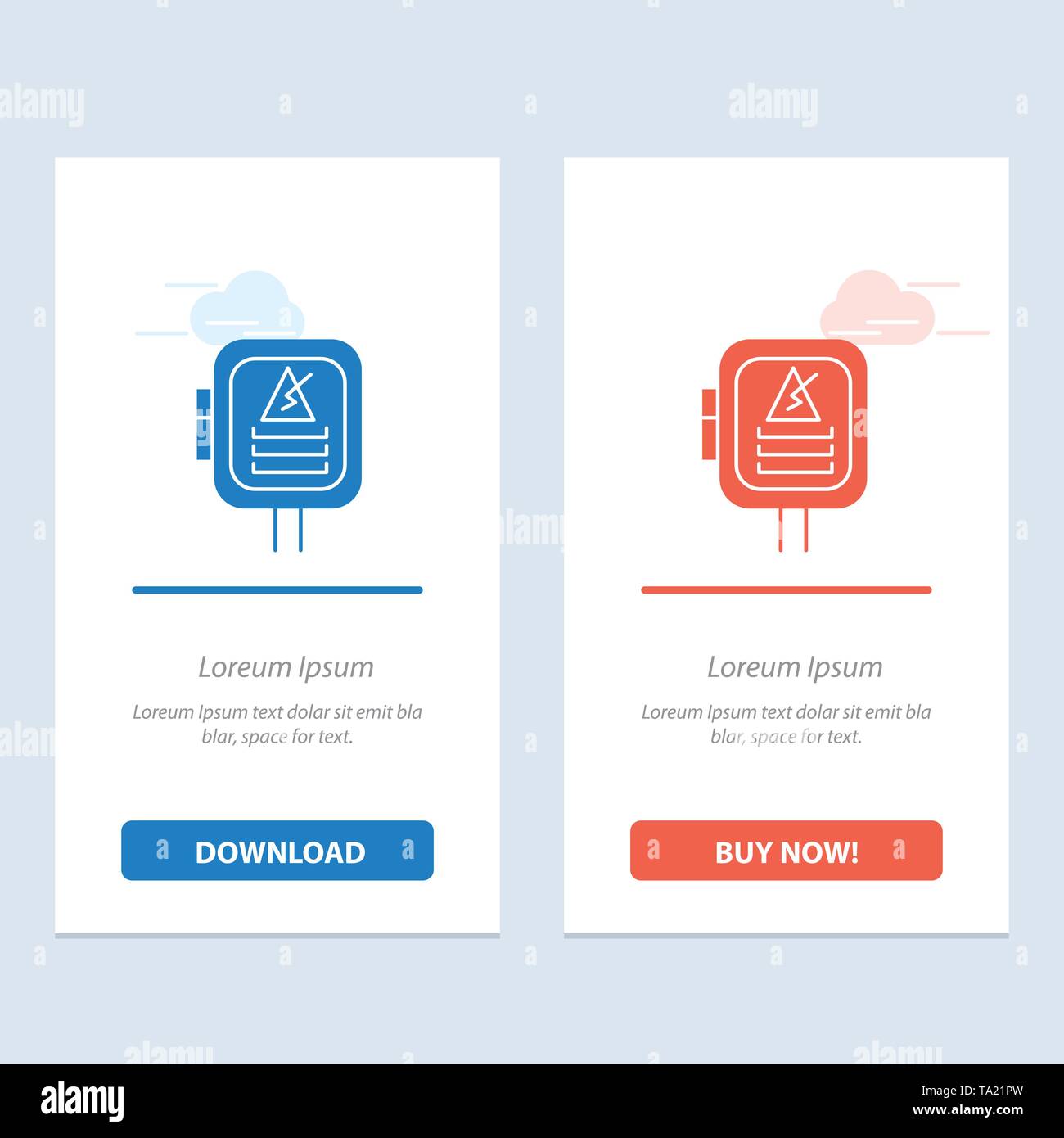 Electricity meter card Stock Vector Images - Alamy