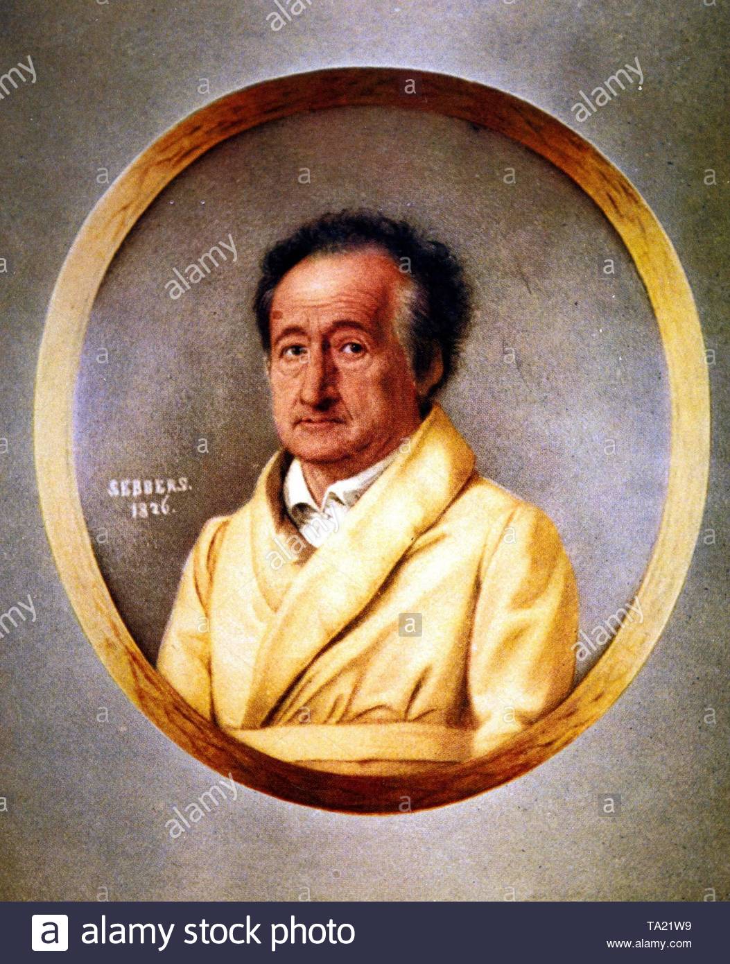 Portrait Von Johann Wolfgang Von Goethe Stock Photos & Portrait Von ...
