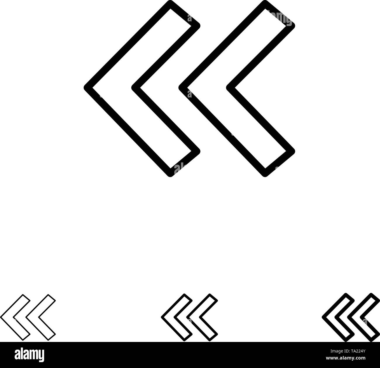 Backward arrow Black and White Stock Photos & Images - Alamy