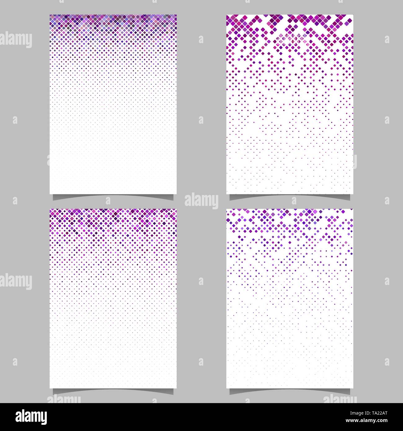Square pattern poster designs - vector page background set Stock Vector ...