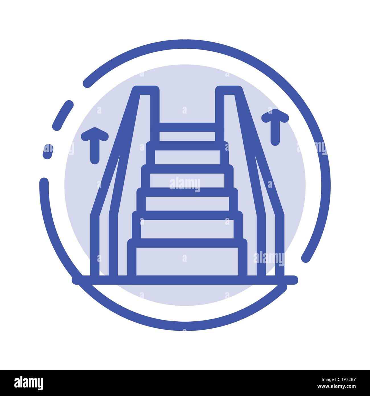 Elevator escalator staircase icon symbol hi-res stock photography and ...