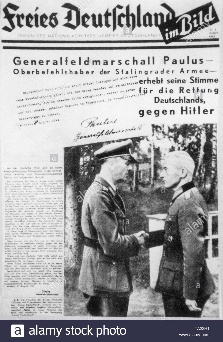 Friedrich Paulus Stock Photos & Friedrich Paulus Stock Images - Alamy