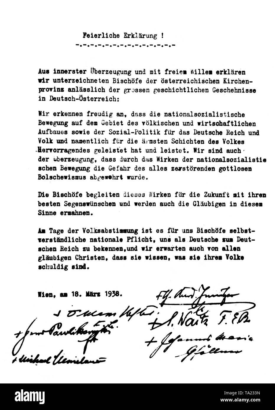 Policy declaration Cut Out Stock Images & Pictures - Alamy