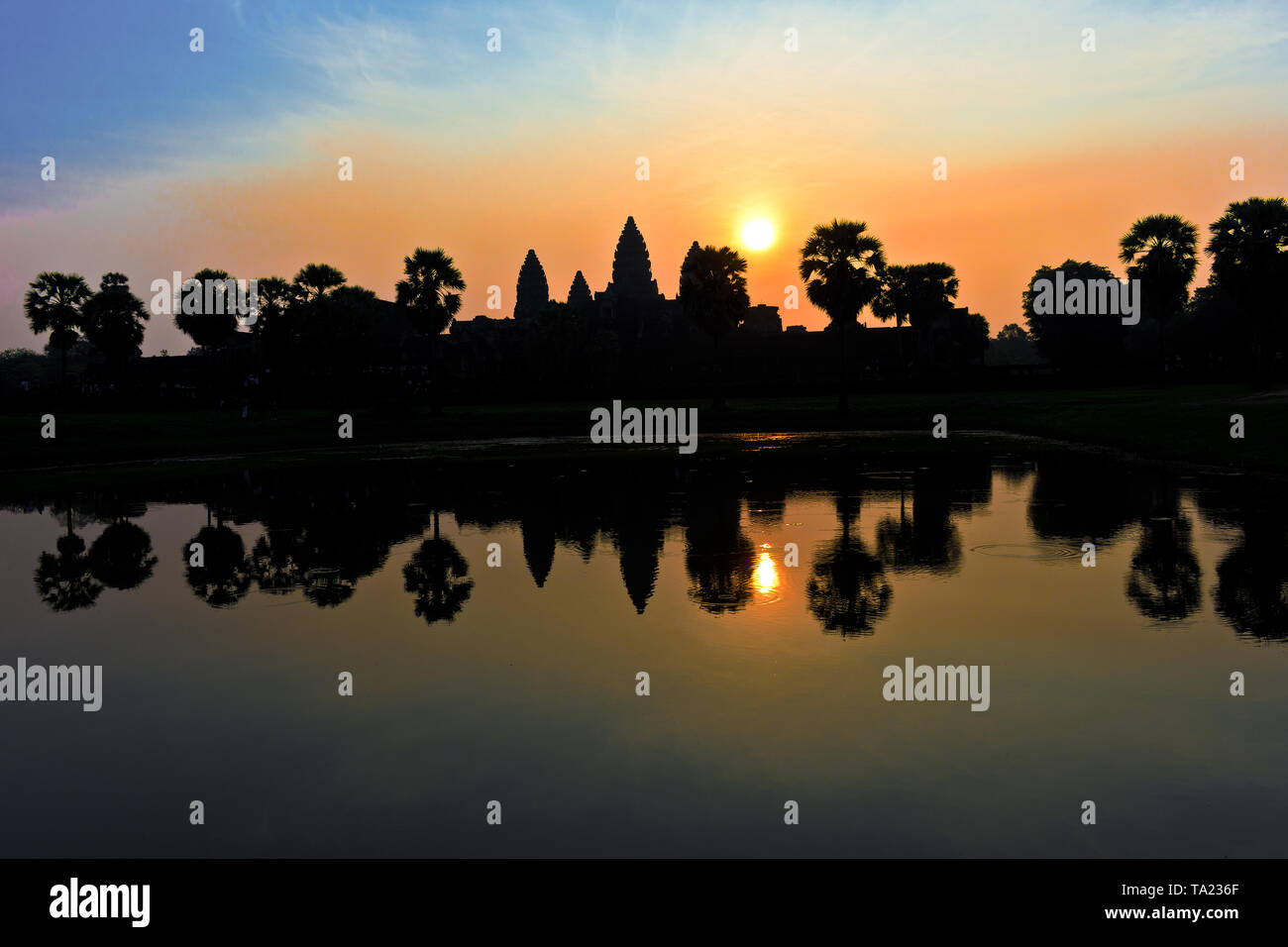 Sunrise at Angkor Wat Temple, Cambodia, Asia (UNESCO Stock Photo - Alamy