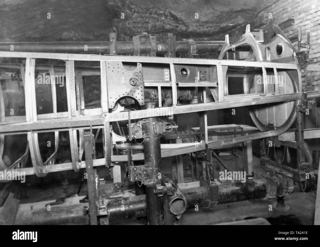 Production of the Heinkel He 162 in an underground production plant ...