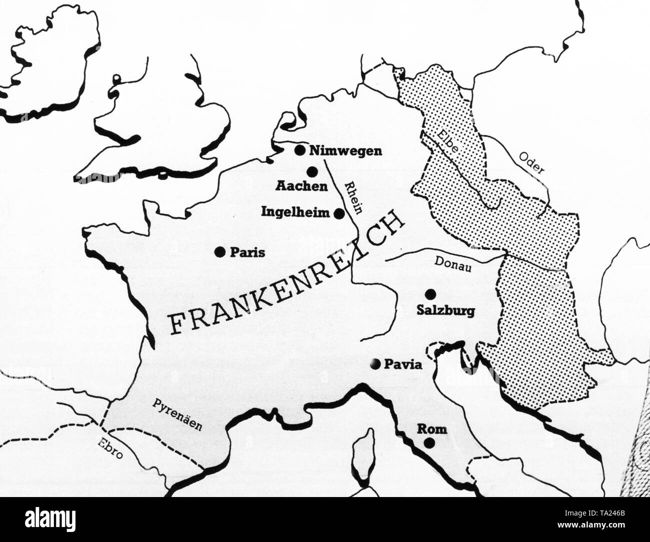 Carolingian empire map Black and White Stock Photos & Images - Alamy