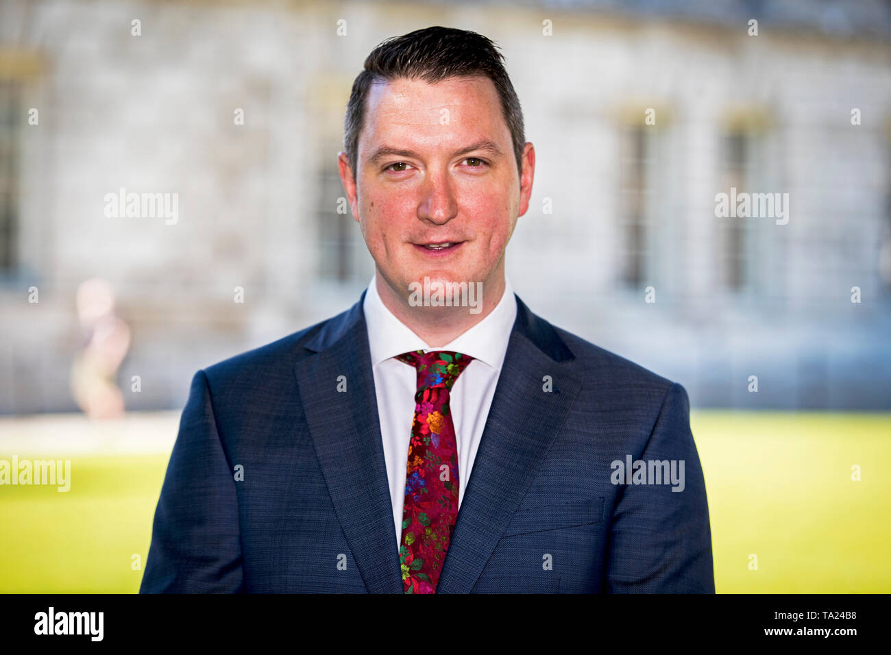 John Finucane, Sinn Fein councillor for Belfast City Council, poses ...