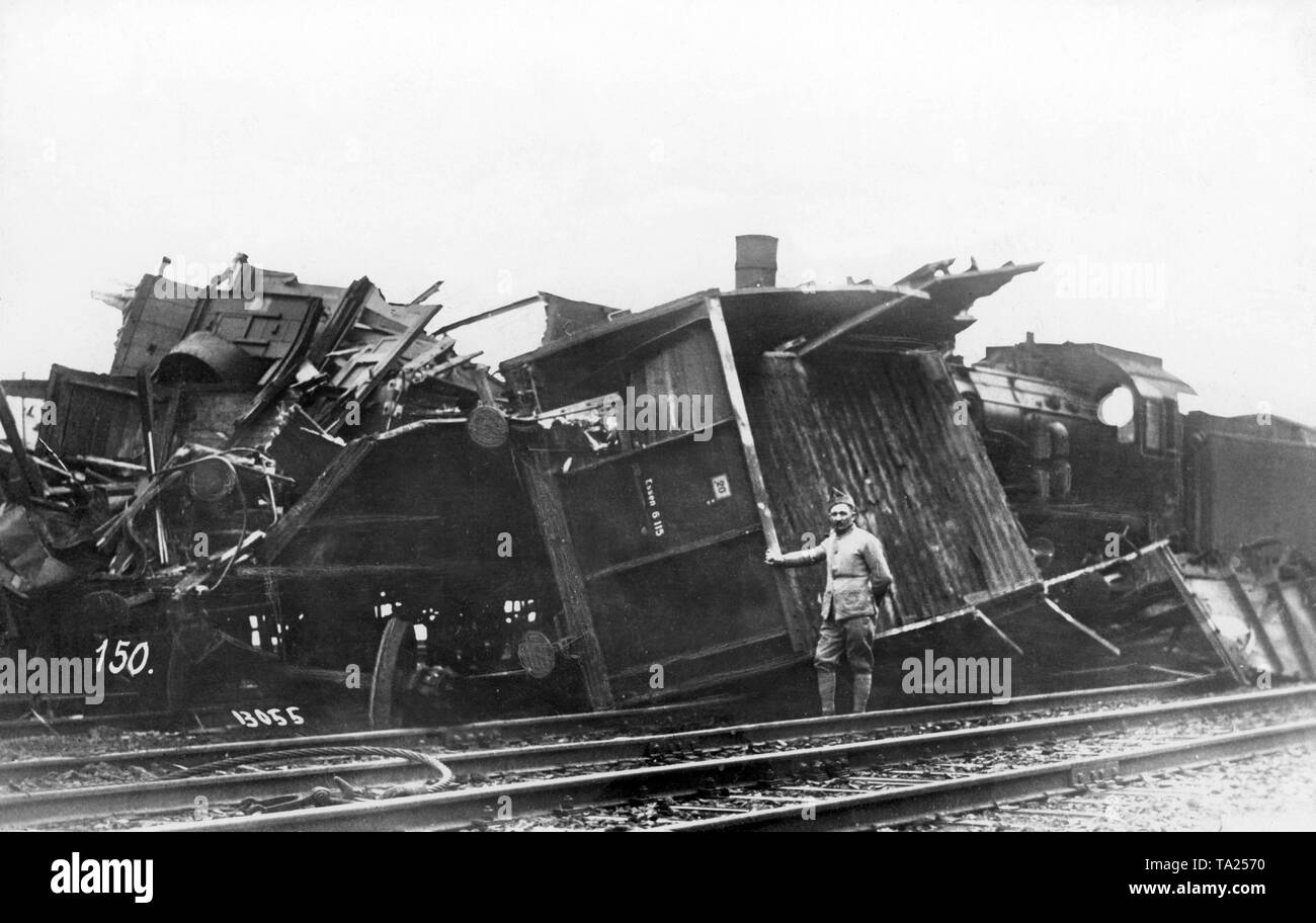 Freight train accident Black and White Stock Photos & Images - Alamy