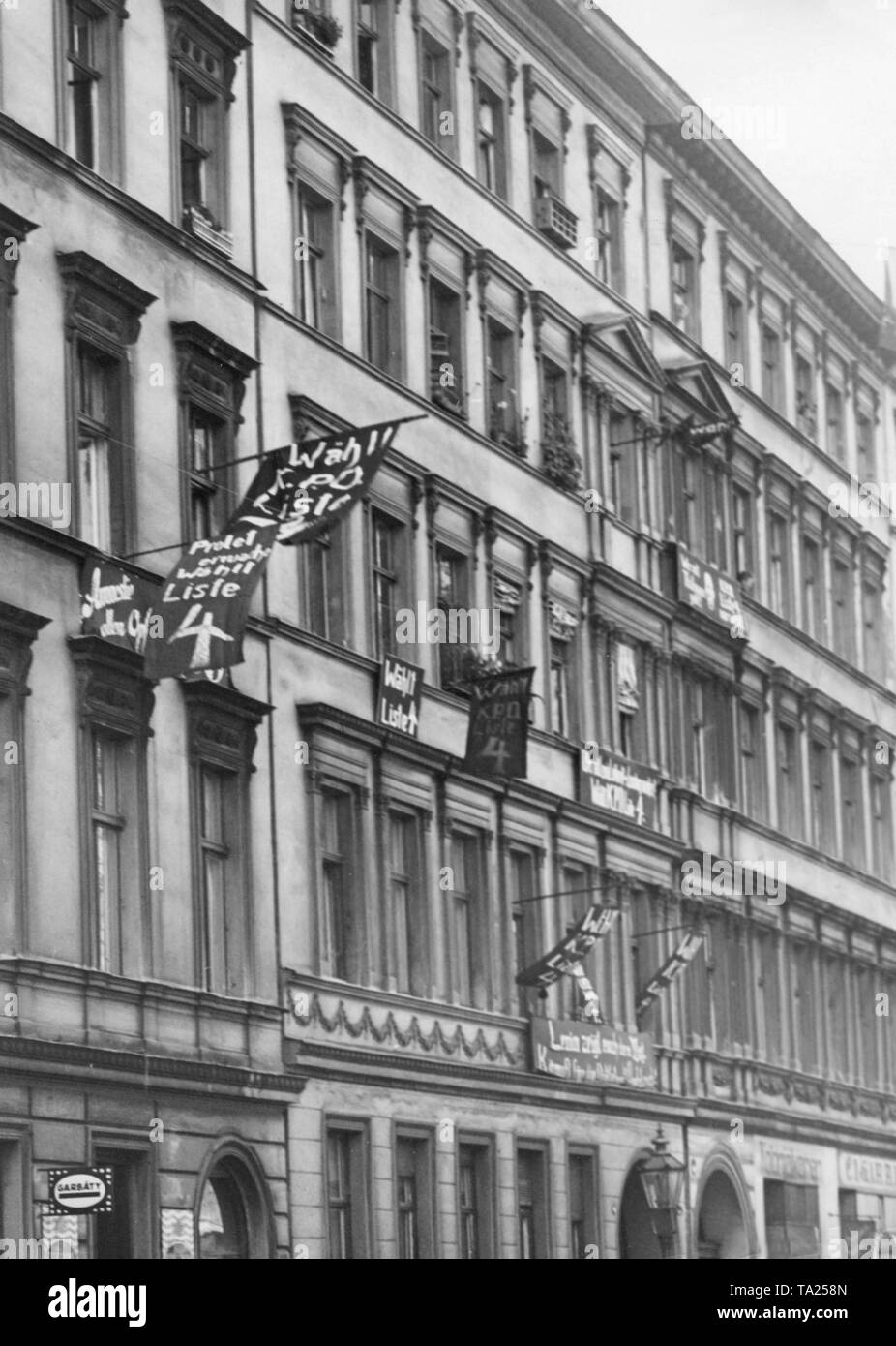 In the working-class districts of the big cities, the Communist Party ...