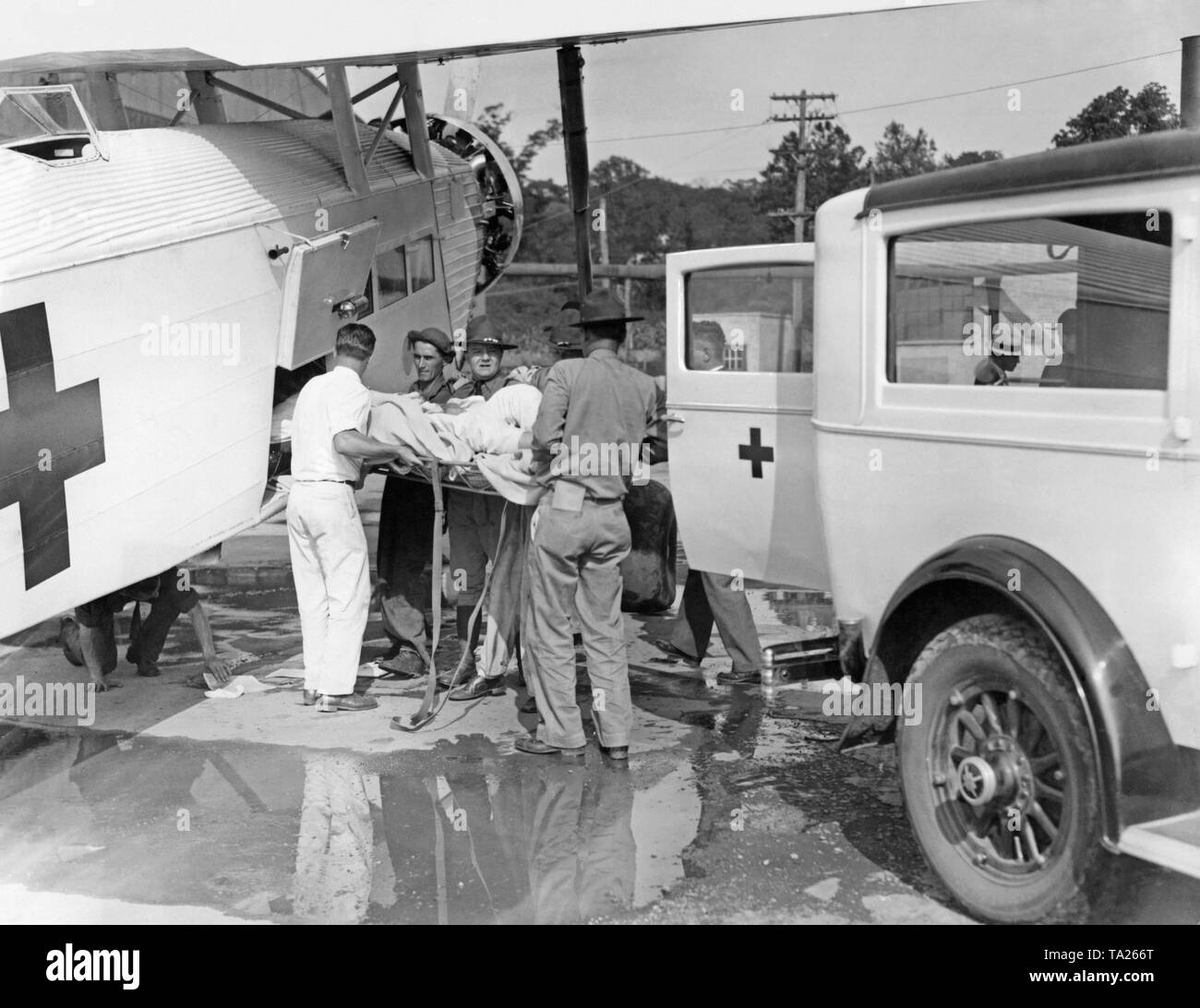 In a flight over 2000 miles, American soldier Olaf Nelson is taken from ...