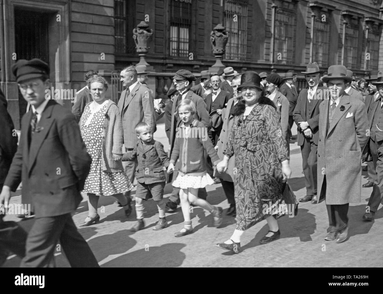 May 1st rally Black and White Stock Photos & Images - Alamy