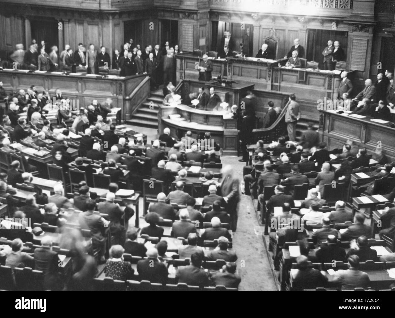 The deputy of the German National People's Party (DNVP) Friedrich von ...