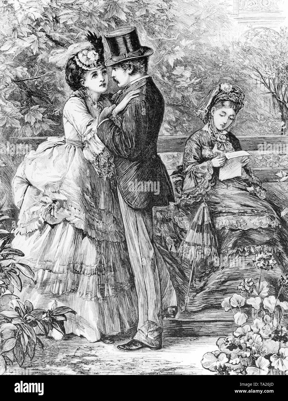 Proposal of marriage historical Black and White Stock Photos & Images ...