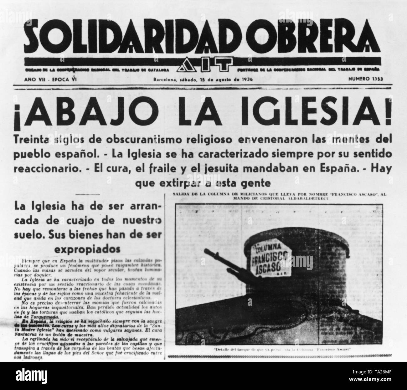 Spanish atrocities hi-res stock photography and images - Alamy