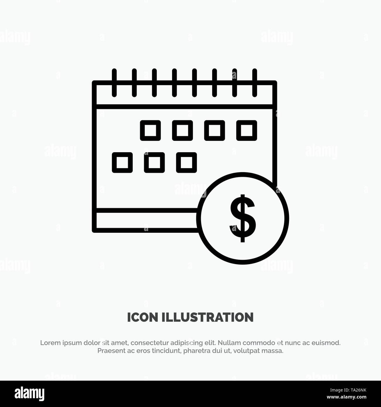 Economic calendar Stock Vector Images - Alamy