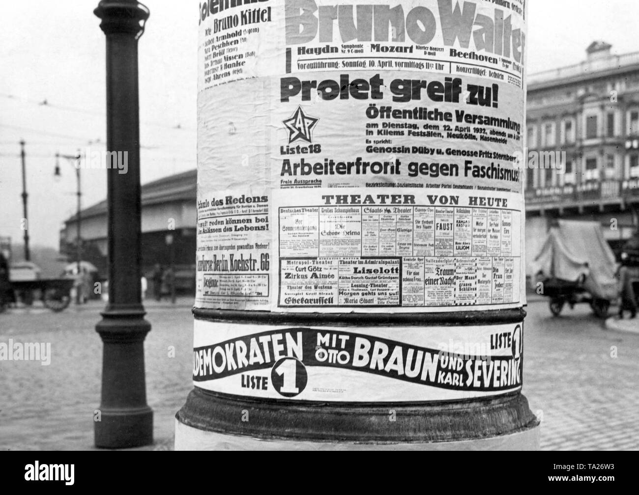 Election poster 1930s hi-res stock photography and images - Alamy