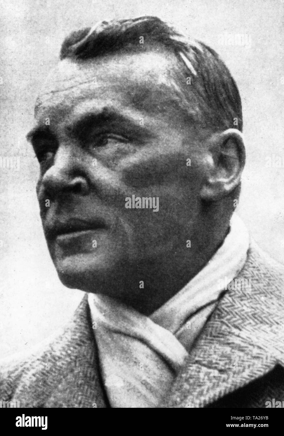 Portrait of German writer Theodor Haecker (undated picture Stock Photo ...