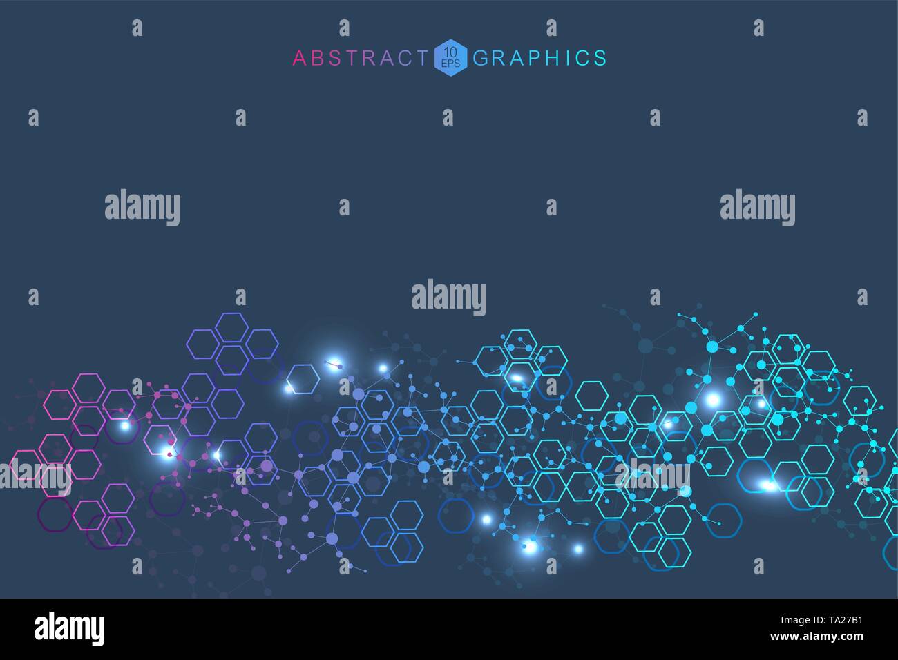 Big Data Visualization Background. Modern futuristic virtual abstract ...