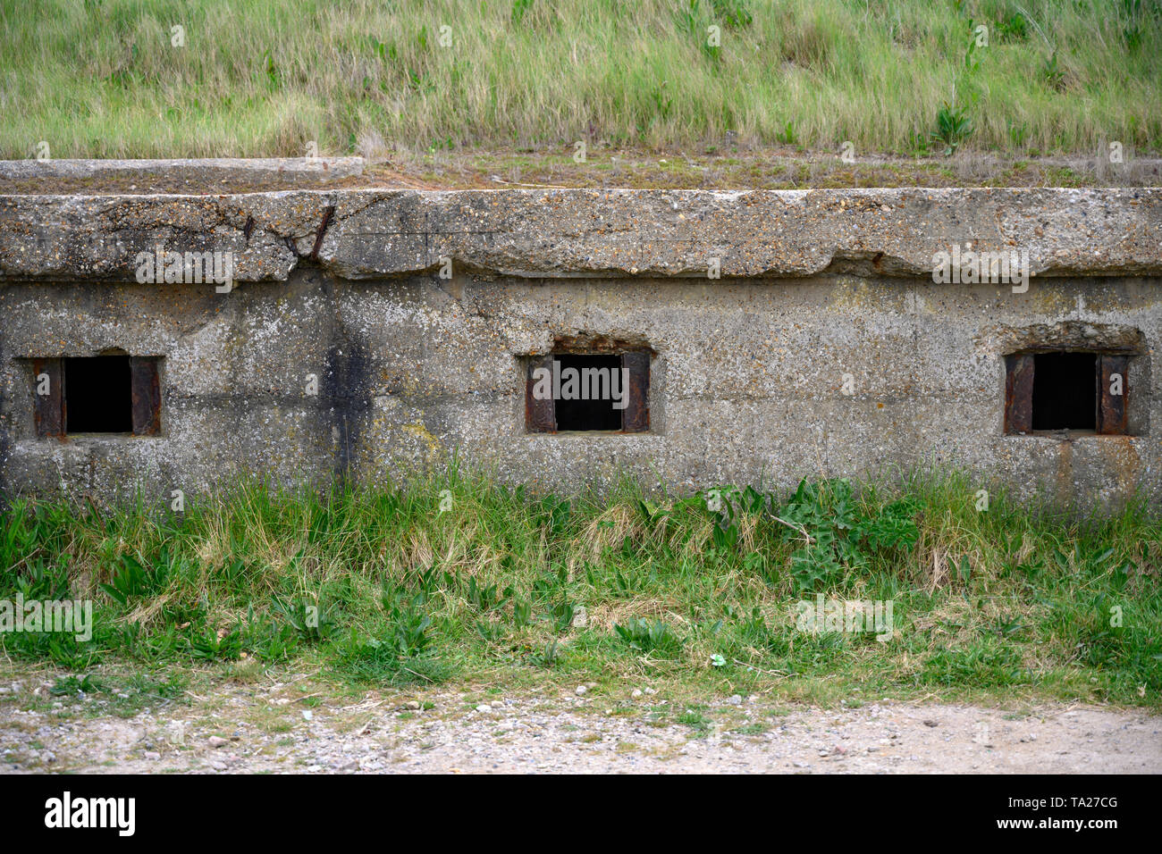 Wartime bunker, East Lane, Bawdsey, Suffolk, UK Stock Photo - Alamy