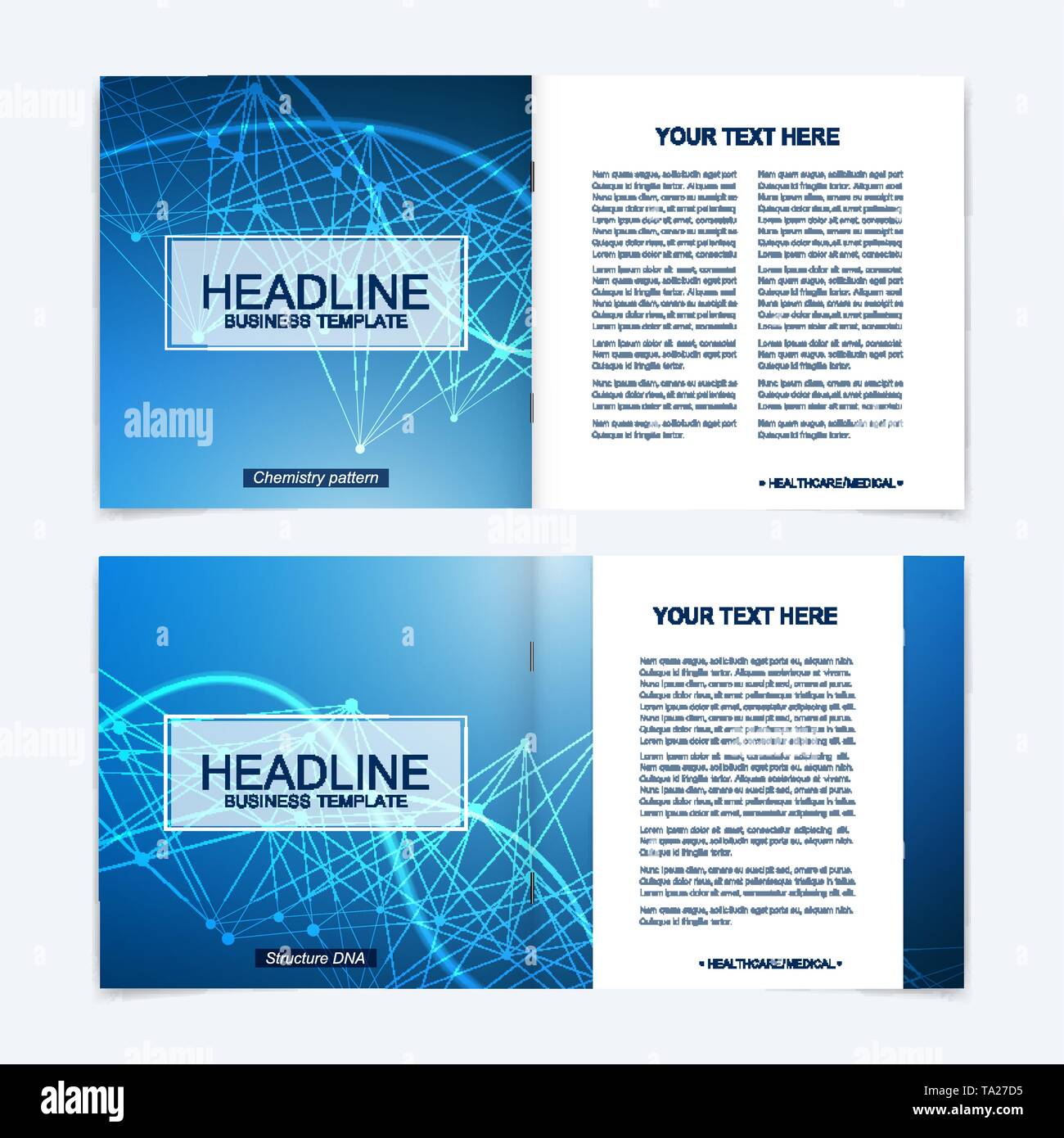 Scientific templates square brochure, magazine, leaflet , flyer, cover ...
