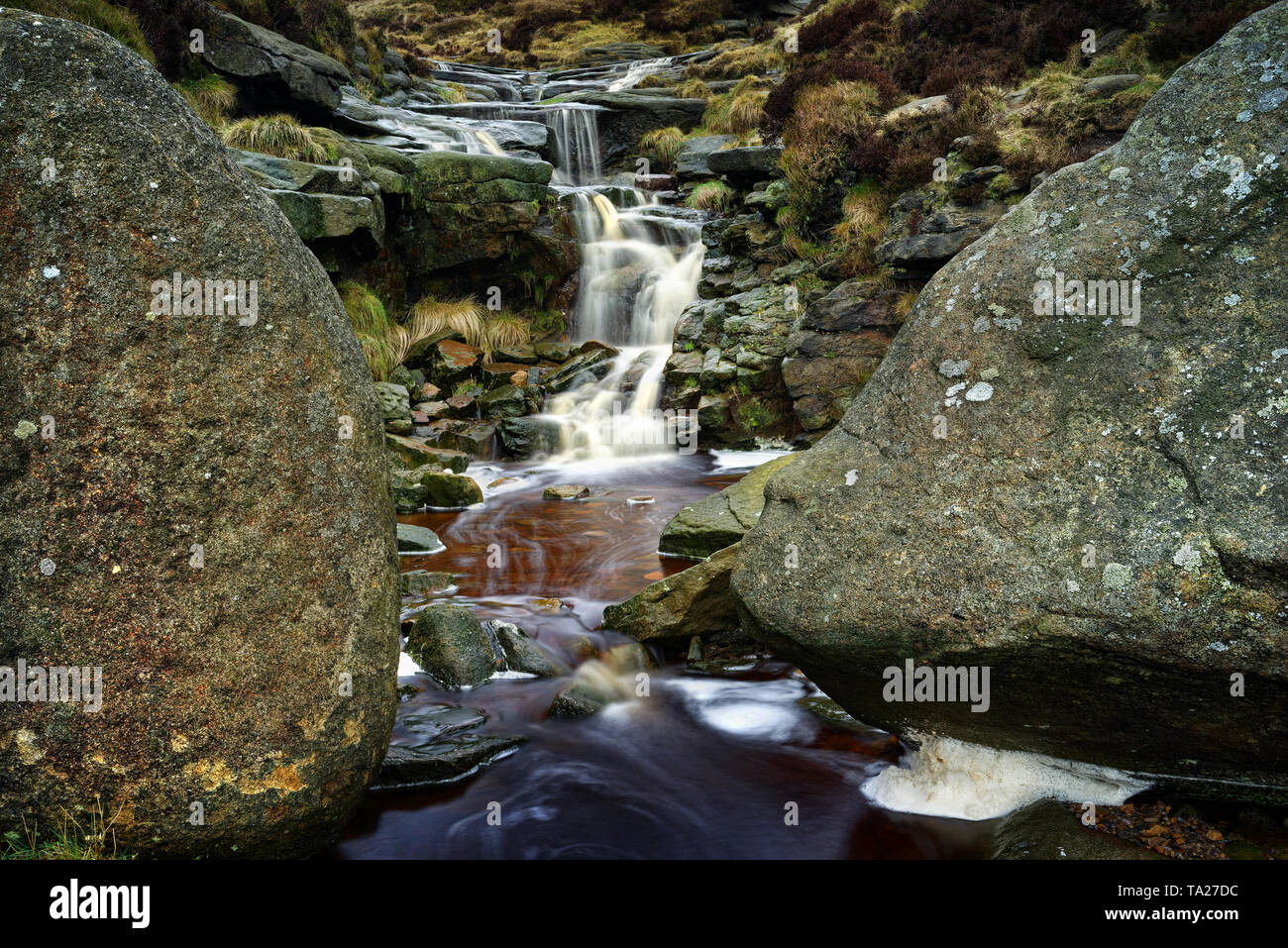 Crowden clough falls hi-res stock photography and images - Alamy