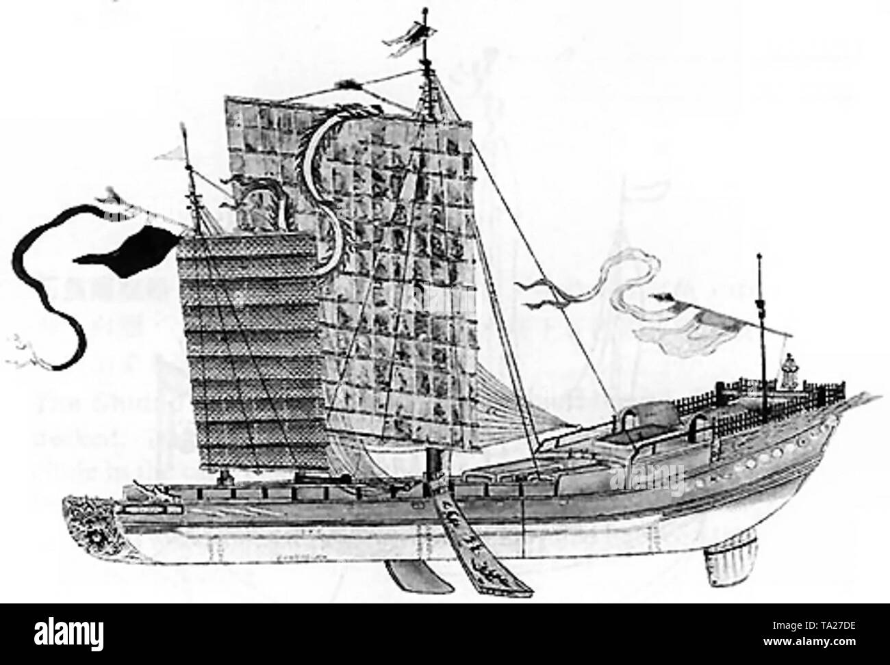 Ancient chinese boats Black and White Stock Photos & Images - Alamy