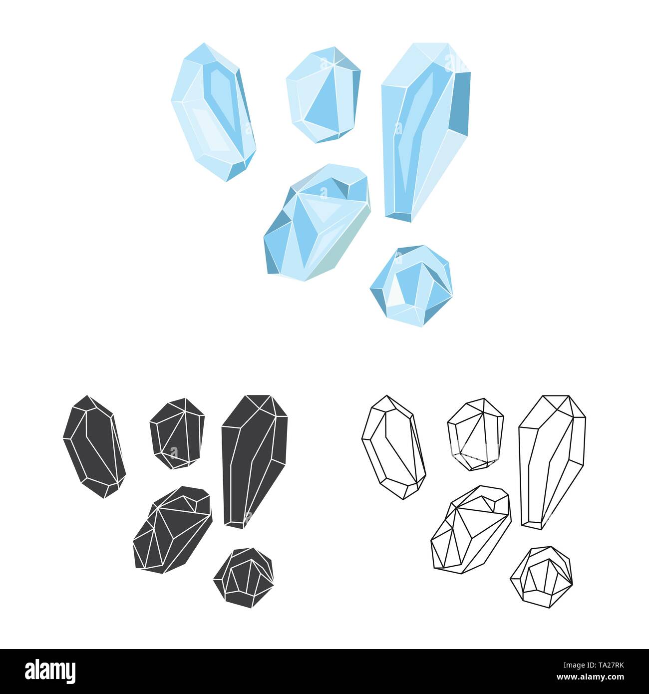 Mineral granules Stock Vector Images - Alamy