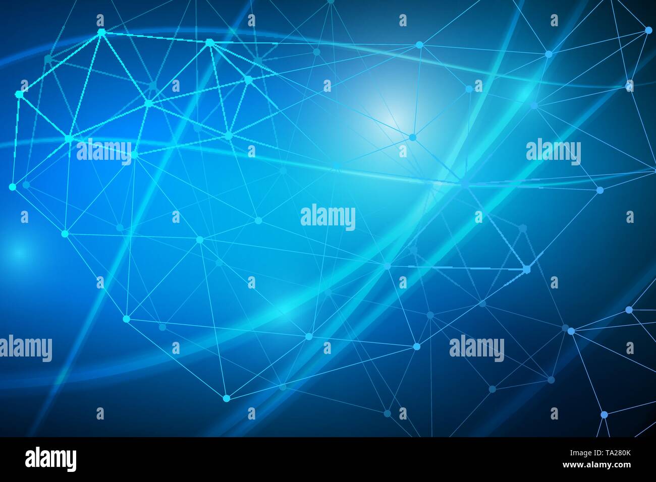 Big Data Visualization Background. Modern futuristic virtual abstract background. Science ...