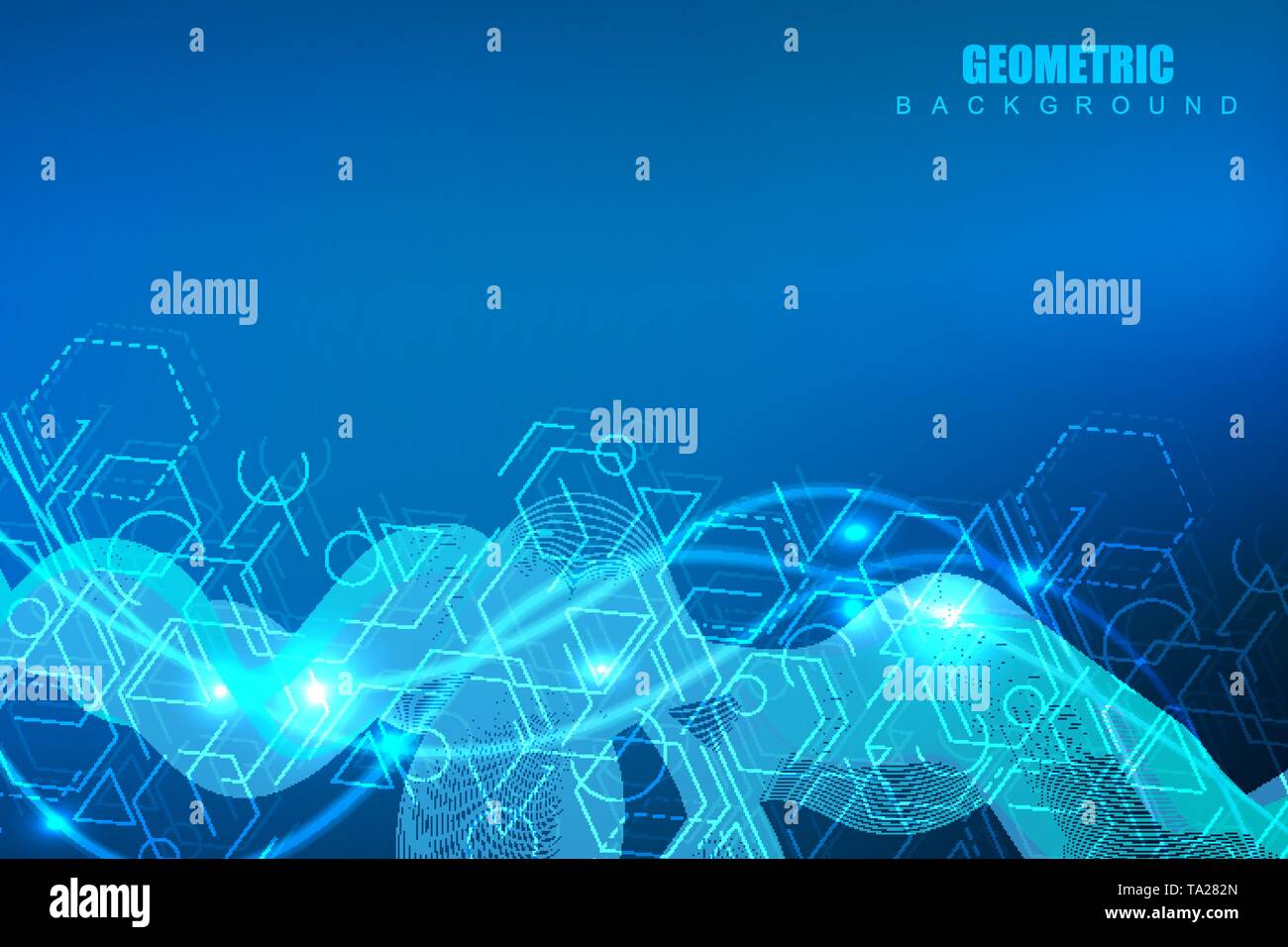 Big Data Visualization Background. Modern futuristic virtual abstract ...
