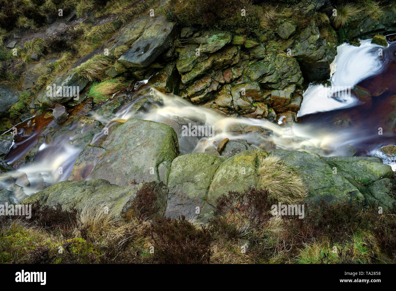 Crowden clough falls hi-res stock photography and images - Alamy