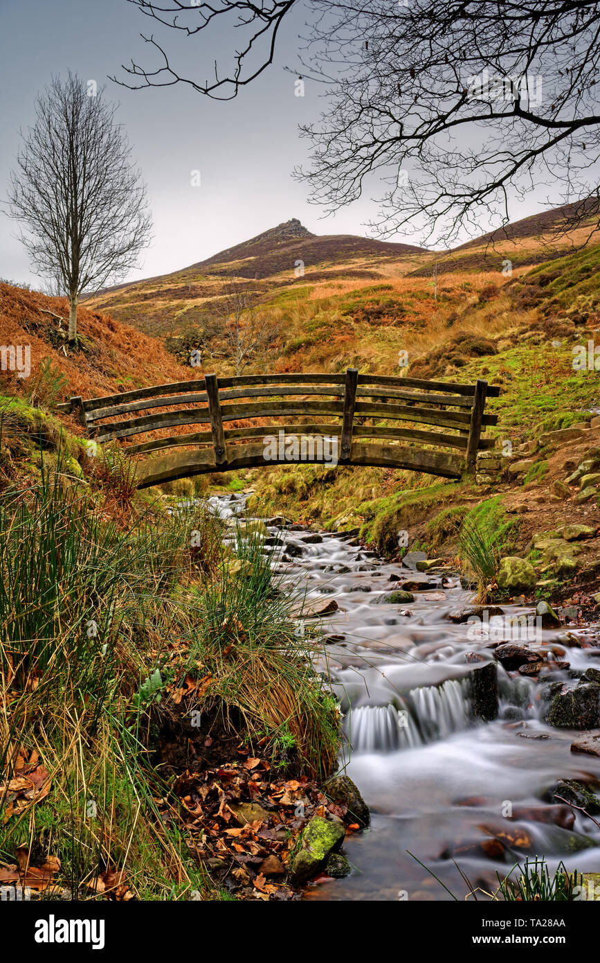 UK,Derbyshire,Peak District,Golden Clough Waterfalls and Ringing Roger ...