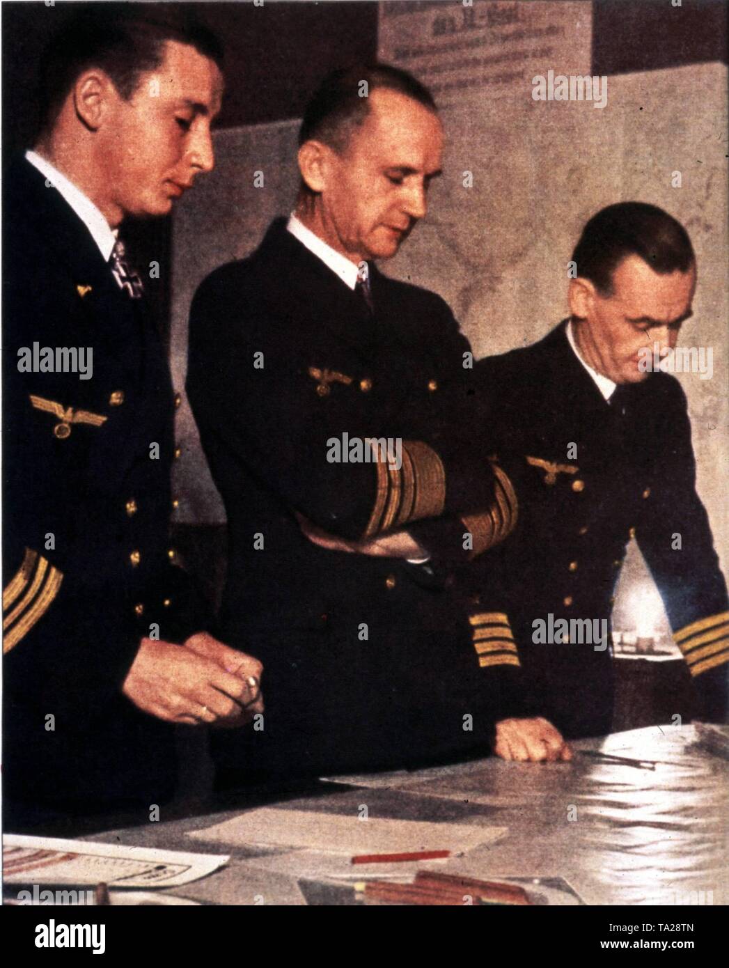 The Commander in Chief of the Kriegsmarine Grand Admiral Karl Doenitz ...