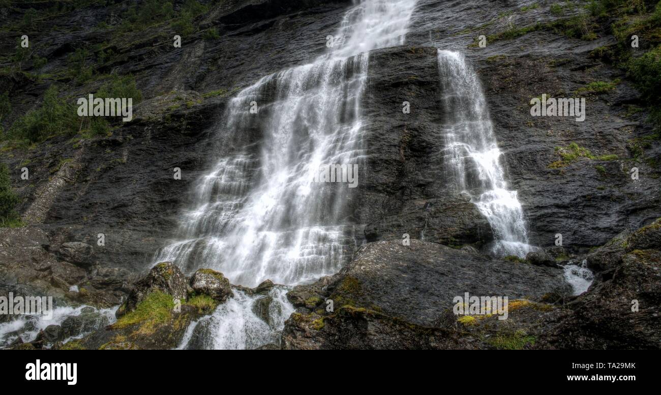 Rough nature in Norwegian landscape in the summer Stock Photo - Alamy