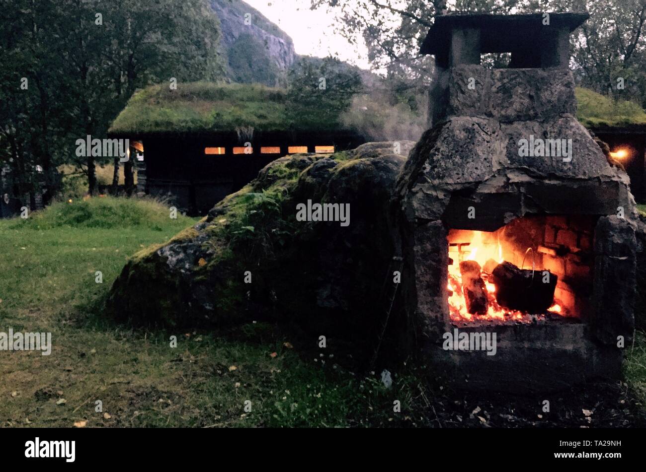 Rough nature in Norwegian landscape in the summer Stock Photo - Alamy
