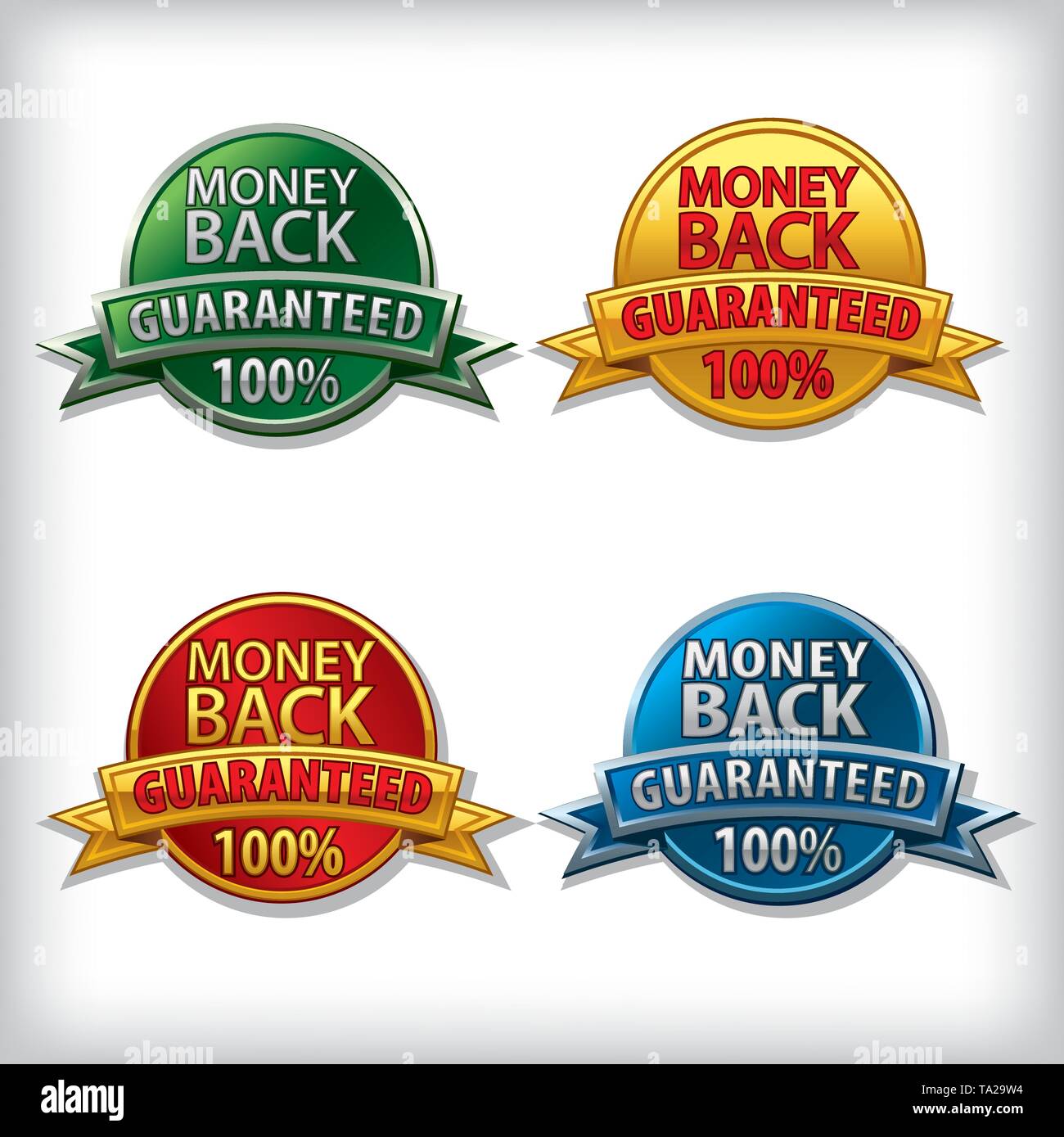 Black money back guarantee Stock Vector Images - Alamy