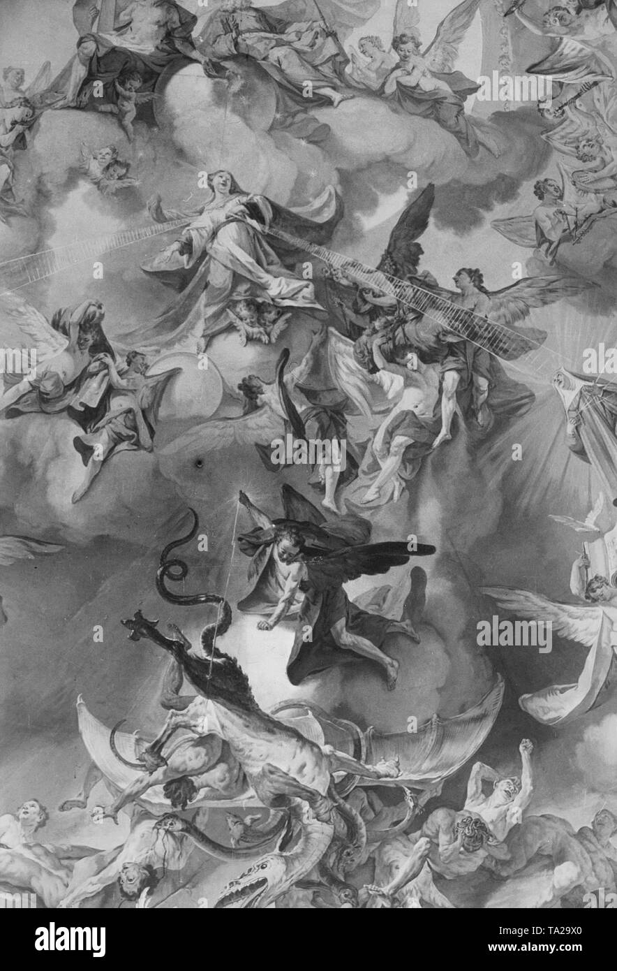 German baroque painting Black and White Stock Photos & Images - Alamy