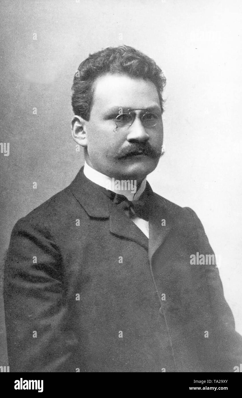 Portrait of German mathematician Hermann Minkowski (1864-1909 Stock ...