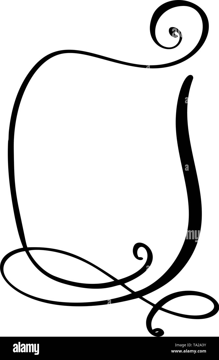 Calligraphy cartoon Quote speech bubble icon. Hand drawn text frame or ...