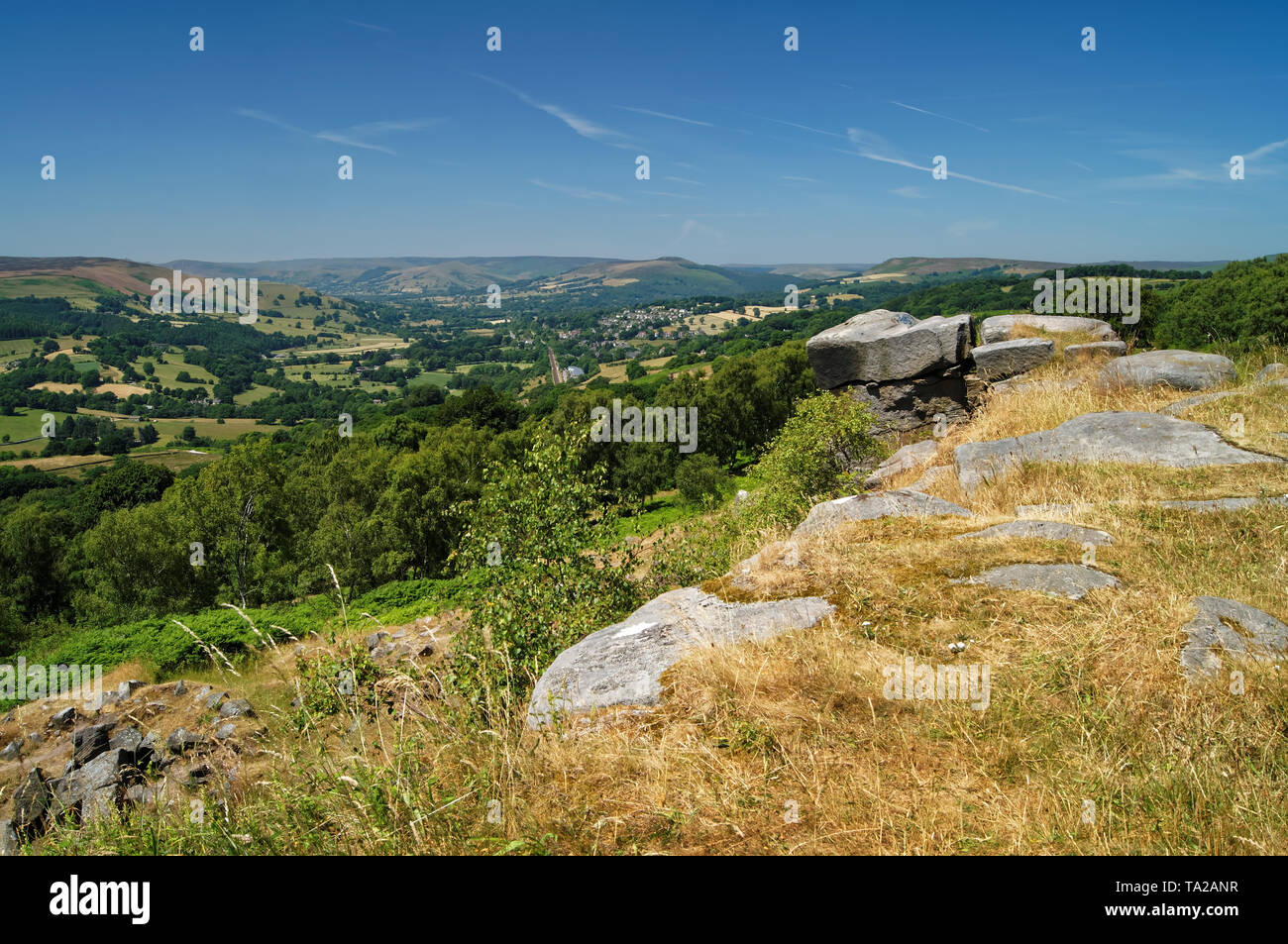 UK,Derbyshire,Peak District,Surprise View and Millstone Edge during ...