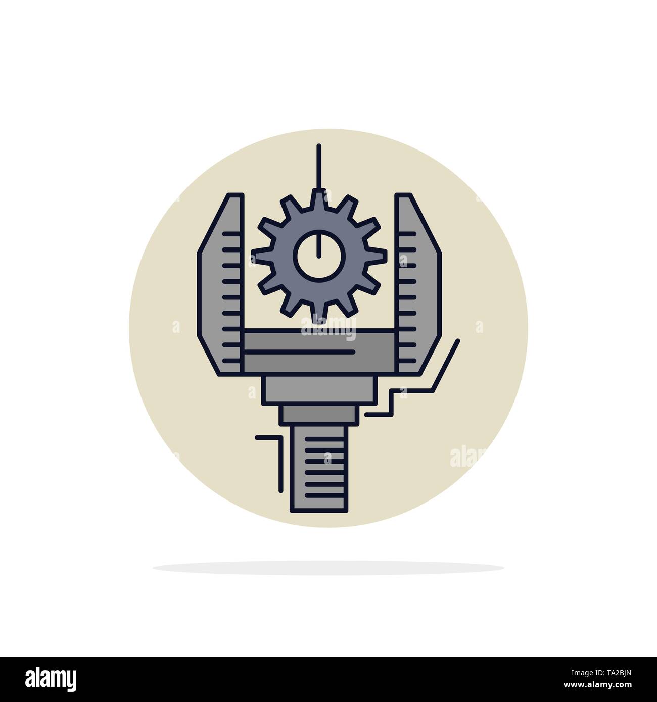 Auto mechanic working computer Stock Vector Images - Alamy