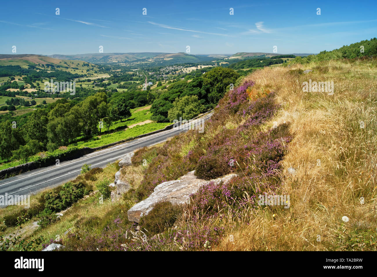 UK,Derbyshire,Peak District,Surprise View and Millstone Edge during ...