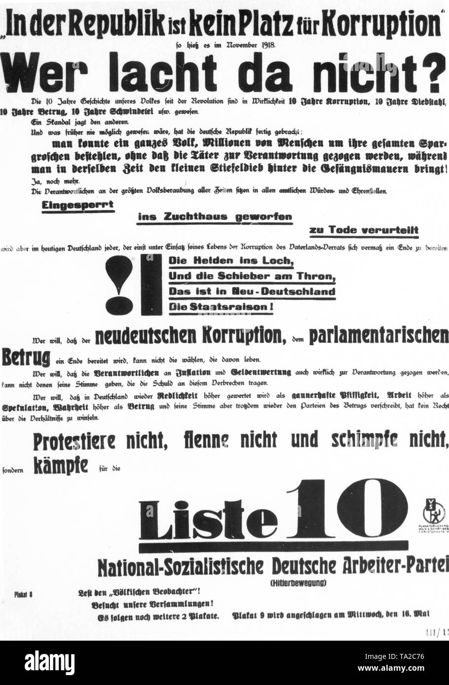 Nsdap nazi campaign poster german nazi propaganda poster history hi-res ...